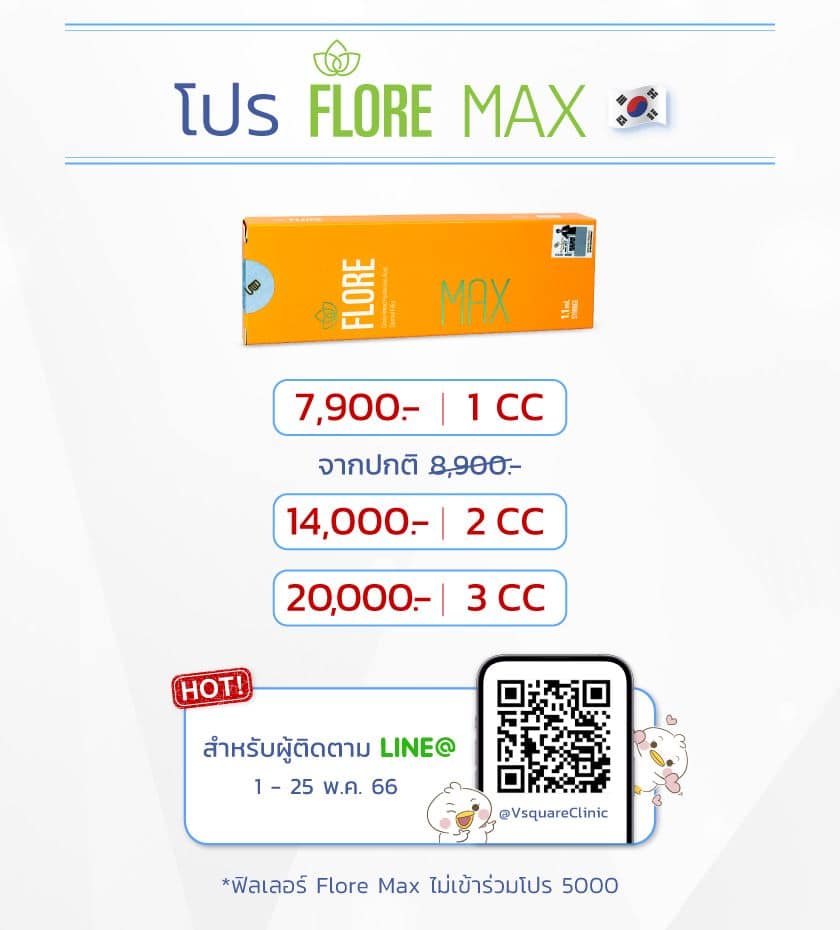 Flore Max รู้จักฟิลเลอร์เกาหลีน้องใหม่ เหมาะสำหรับเติมจุดไหน
